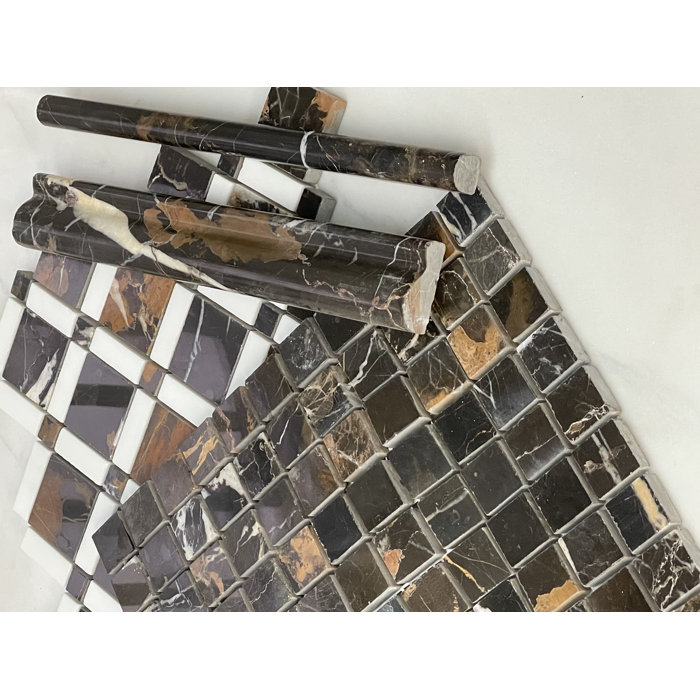 Tileville Michael Angelo 12" x 24" Marble Natural Stone Singular Tile Wall & Floor Tile | Wayfair